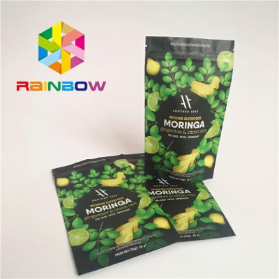 China Matte Surface Finish Plastic Pouches Packaging Zipper Stand Up Protein Powder Bag for sale