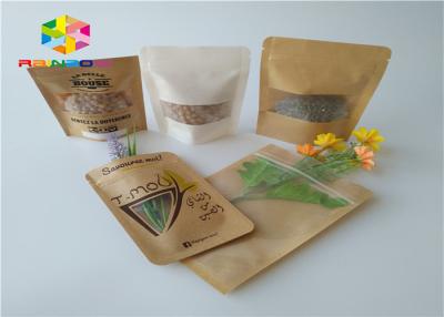 China Small Aluminum Foil Zip Lock Paper Bag Packaging Pouch Doypack Matte Effect For Food for sale