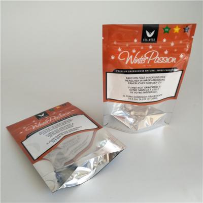 China Resealable Matte Stand Up Reusable k Bags Herbal Incense Pouches Customized Size for sale