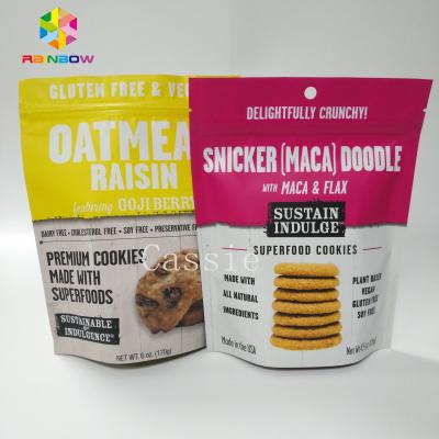 Chine Le papier d'aluminium tiennent les sacs zip-lock, couleur adaptée aux besoins du client par sacs d'emballage alimentaire de casse-croûte à vendre