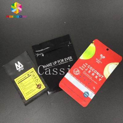 China Aluminum Foil Plastic Pouches Packaging Special Shape Cream Oil Sample Bag for sale