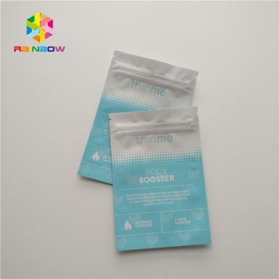 China Face Eyes Mask Plastic Pouches Packaging Three Side Sealed Flat Bag Glossy Surface for sale