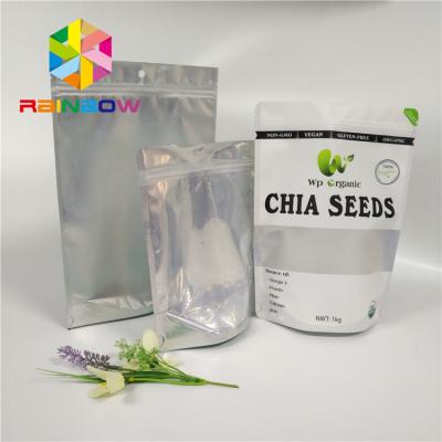 China Wholesale Food Grade Aluminum Foil Stand Up k Bag With Clear Front Window For Seeds/Dried Fruit Packaging for sale