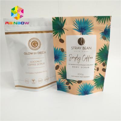 Κίνα Στάση φύλλων αλουμινίου αργιλίου επάνω στις σακούλες καφέ, πλαστικές Ziplock τσάντες με τις εγκοπές δακρυ'ων προς πώληση