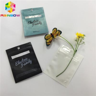 Les sachets en matière plastique avant clairs transparents empaquetant le papier d'aluminium de retour sarclent le sac de Mylar