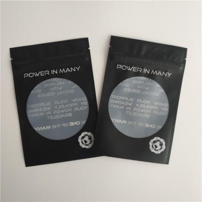 China Glossy Heat Seal Packaging Bags Custom Logo Zip Lock Bag Earrings Bracelet Pouches for sale