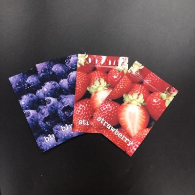 China Foil Lined Glossy Material Herbal Incense Packaging 3 Side Sealed Flat Bag Custom Printed for sale