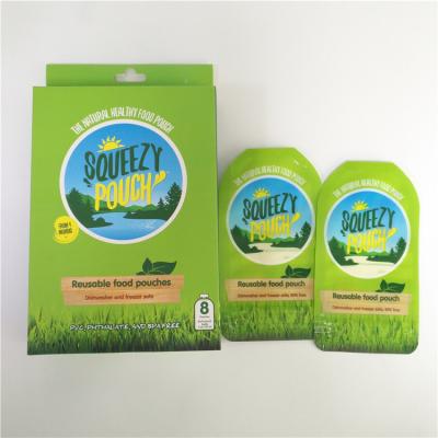 Китай Многоразовый мешок Споут упаковывая молнию БПА свободно напечатанную таможней двойную с соплом продается