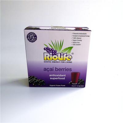 China Recycle Foldable Paper Box Packaging , Customized Size Display Paper Box For Berries for sale