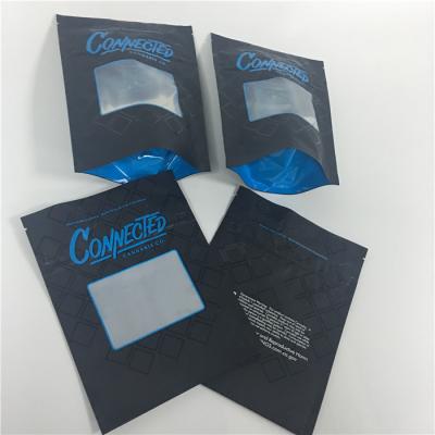 China Custom Printing 7g Zip Lock Plastic Bags Smell Proof Stand Up Aluminum Foil Lined for sale
