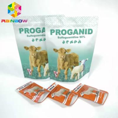 China 50g 100g Zip Lock Bag 20% Oxytetracycline Soluble Powder Animal Drug Packaging for sale
