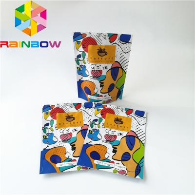 중국 포장하는 지플락 플라스틱 주머니, 재사용할 수 있는 알루미늄 호일 1회분의 커피 봉지를 위로 서 있으십시오 판매용