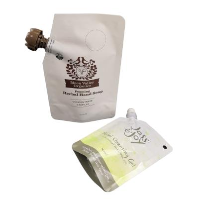 Китай Косметическая лицевая сумка 10мл 50мл 100мл сопла мешка Дойпак Споут маски для пакета жидкости лосьона продается