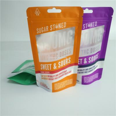 China Digital Printing 3.5g 7g 14g 28g Gummy Herbal Weed Bag for sale