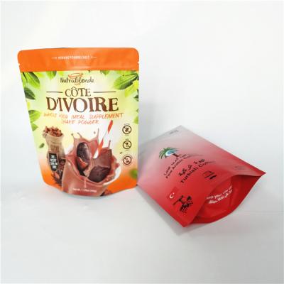 China Stand up ground coffee foil pouch packaging coffee bean bags with valve for sale