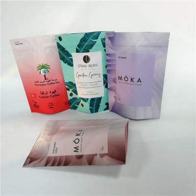 China Stand up gusset foil pouch packaging mositure proof ground coffee bags with valve for sale