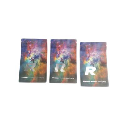 China bolso de Mylar de la prueba del niño de 50mg 70mg 125mg el pequeño modificó bolsos de la astilla para requisitos particulares de Matte Candy Ziplock Plastic Food Gummies de la prueba del olor en venta