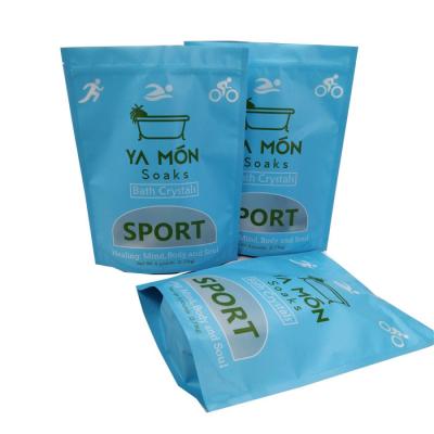 China Wholesale Custom Printed Stand Up Zip Lock Pouches Waterproof Bath Salt Packaging Bag With Zipper for sale