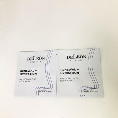 Petit sac d'emballage de crème témoin de sachet de masque de sac témoin cosmétique blanc plat de Customzed