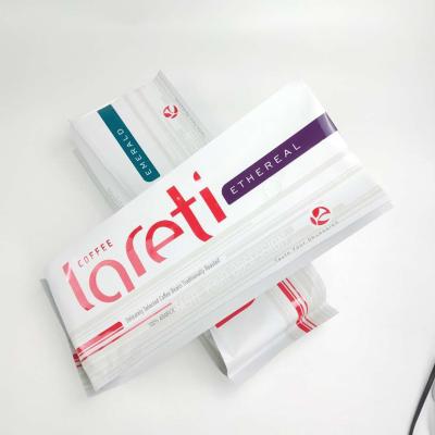 中国 コーヒー豆の包装の袋のためのアルミ ホイル弁が付いている注文のResealableマットのフィルムの側面のガセット袋 販売のため