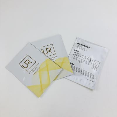 Trois le côté rescellable fait sur commande mylar plat a givré le sac zip-lock en plastique de sachet de crème de lotion