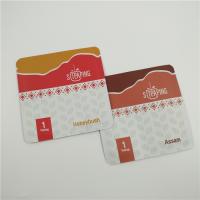 China Foil Plastic Tea Recyclable Pouch Packaging Black Green Customized Logo for sale