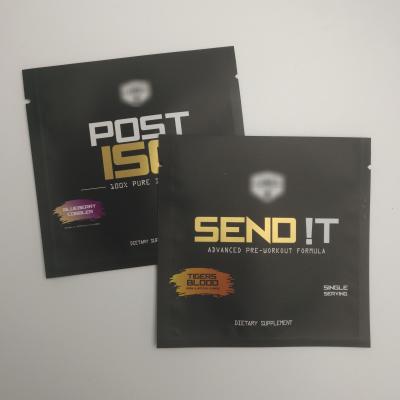 中国 金は化粧品の密封された袋の小型の磨き粉のアルミ ホイルのプラスチック軽食のヒート シール3の側面のシール袋を印刷した 販売のため