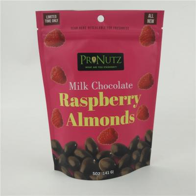 China VMPET CMYK Edible Plastic Pouch Heat Sealed Chocolate Nuts Chips 1.2C for sale