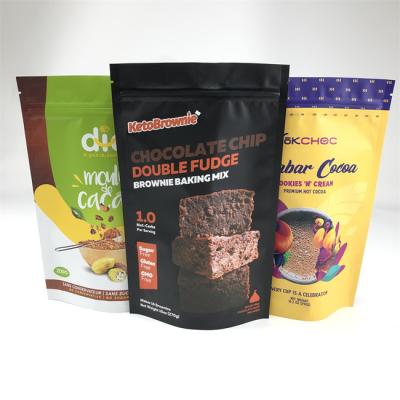 China El papel de aluminio de la bolsa de plástico de la cerradura de la cremallera de la categoría alimenticia se levanta el bolso con la cremallera en venta