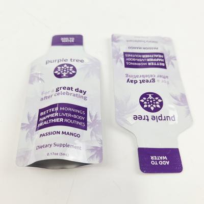 China Bolsos de empaquetado Digitaces de la hoja única de la forma de la categoría alimenticia que imprimen el soporte cortado con tintas encima de la bolsa de la cremallera en venta