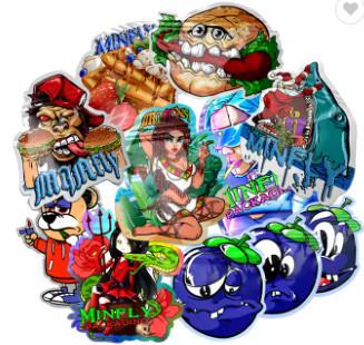 中国 ソフトタッチ食用食品包装袋 3.5g クッキー特別な形状ダイカットマイラーバッグ 販売のため