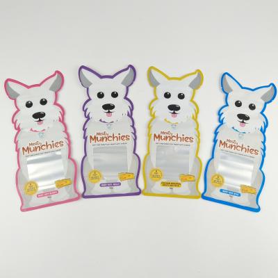 中国 ホログラムによって印刷される不規則な定型ダイ カットのマイラー袋 3.5g - 28g チャイルドプルーフの臭いの証拠袋 販売のため