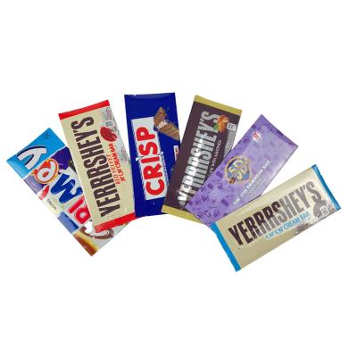 China Custom Printed Plastic Bags Protein Bar Wrapper Packaging Stick Pouch Powder Chocolate Tea Coffee Back Seal Sachet for sale