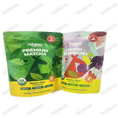 中国 カスタム印刷 防水 マイラーバッグ カラー 輝く 生物分解性 食品バッグ 再封閉 ザッパー 立立バッグ 撕裂なし 販売のため