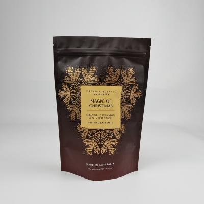 中国 マット カスタム 印刷 浴塩 包装  Zip 錠 プラスチック バッグ 浴塩 身体 スクロール 立体 袋  Zip 付き 販売のため