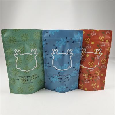 Cina Dimensione personalizzata Sacchetto per snack ecologico Imballaggio Matta Folia di alluminio Stand Up Pouch Ziplock Doypack Bag in vendita