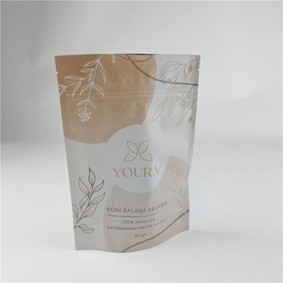 Cina Nuovo Disegno Personalizzazione Dimensioni Matte Finish Snack Bag Imballaggio Matt Foil di alluminio Stand Up Bag Ziplock Doypack Bag in vendita