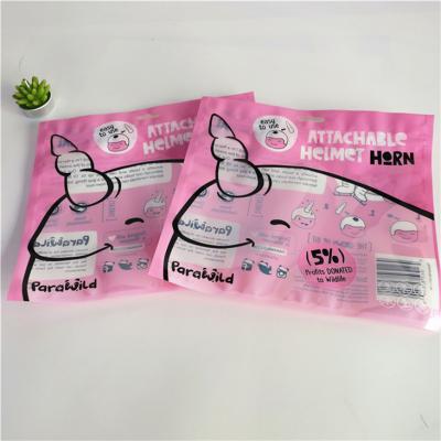 China Environmental Friendly Leak Proof Three Side Sealed Mylar Packaging Bag With Zipper for sale