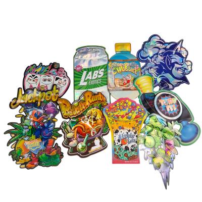 中国 食品グレード ドイパック ダイカット カリ 3.5g 7g 14g 28g シュガークッキー マイラーバッグ 光沢/マット 防臭 ジップロックバッグ 販売のため