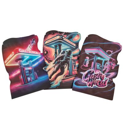 中国 カスタムダイカットマイラーバッグ 3.5g～28g チャイルドプルーフジッパー付き 販売のため