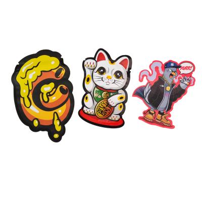 China 3-zijdig gesealde, kindveilige, holografische mylar-zak, aluminiumfolie snackverpakkingszak Te koop