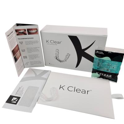 China Custom Luxury Magnetic Dental Braces Kit Box with 350g Thickness Orthodontic Aligner Packaging Box for sale