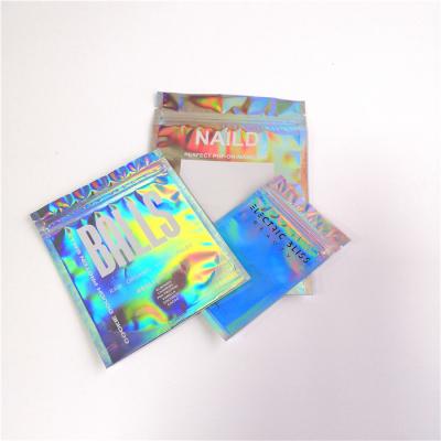 중국 홀로그램 Mylar 지플락 화장용 포장 부대 애완 동물/홀로그램 영화 물자 판매용