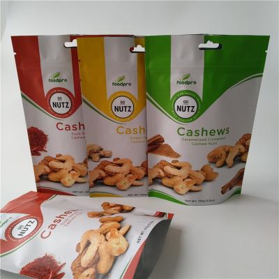 China 250g 500g 1kg Snack Bag Packaging Stand Up Zipper Top Bag For Nuts Snack Food for sale