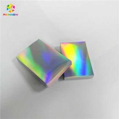 중국 홀로그램 화장품 종이상자 선물을 위한 포장 립스틱 홀로그램 레이저 상자 판매용