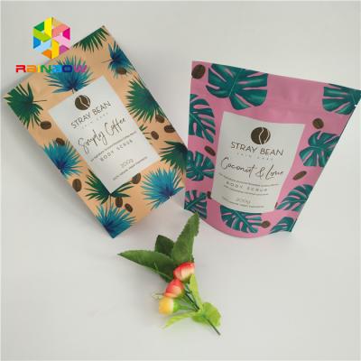 China Coffee Scrub Packaging Stand Up Bags K Aluminum Foil Body Bath Salt Packing Pouch for sale