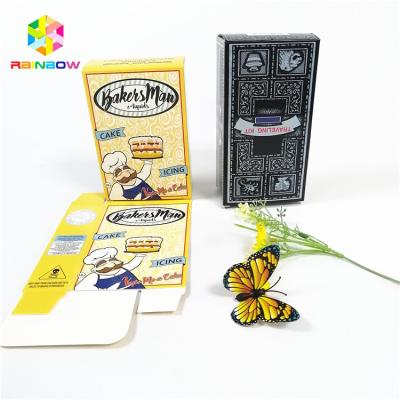 China Glossy shiny hot stamping OEM brand logo printed paper box gift cosmetics eyelash packaging card boxes for sale