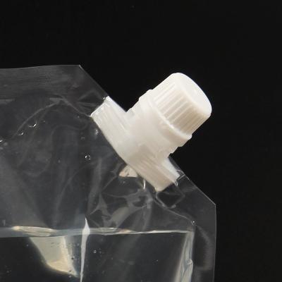 China Customized Hot Selling 50ml/250ml Transparent Energy Liquid Stand Up Pouch With Spout Drink Pouch With Spout Packaging for sale