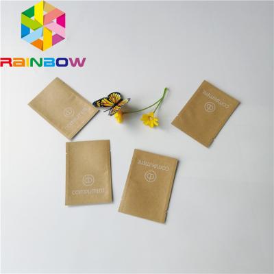 China Custom Logo Heat Seal Laminated Foil Three Side Heat Seal Flat Pouch Cosmetic Samples Packaging Smell Proof Sachet Bags for sale