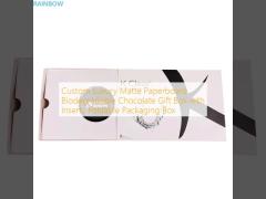 Custom Luxury Matte Paperboard Biodegradable Chocolate Gift Box with Inserts Foldable Packaging Box